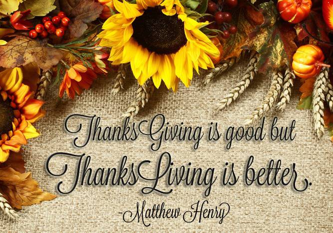 Day 176 – Thanksgiving or Thanks-Living?