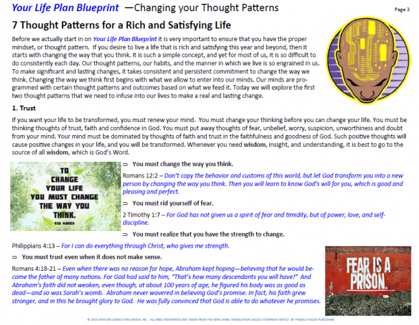 Day 339 – Your Life Plan Blueprint™ – Changing Your Thought Patterns (1 ...