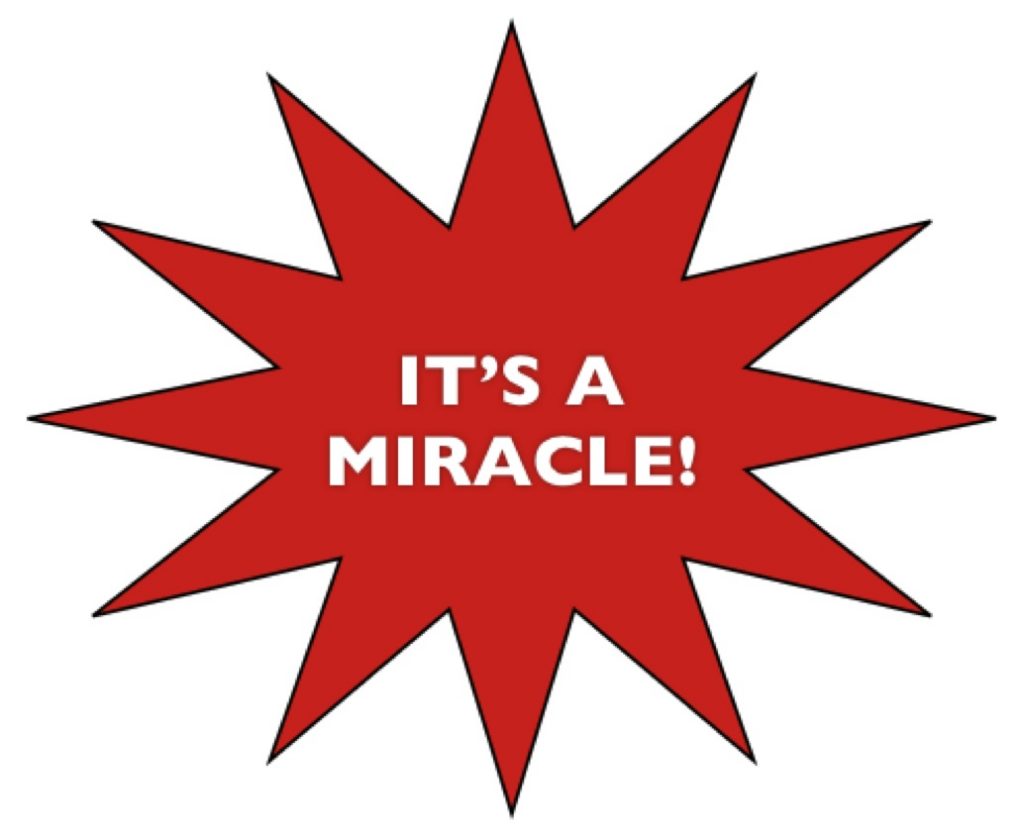 Day 1112– It’s a Miracle! – Humor Unplugged - Wisdom-Trek