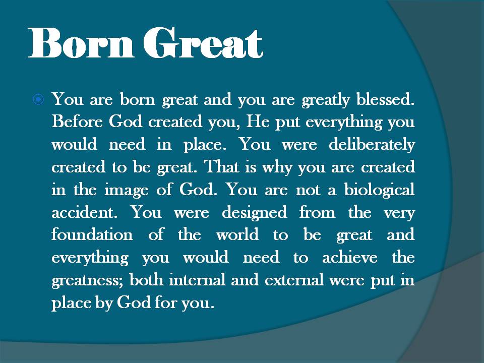 Day 1910 – Called to Greatness – Daily Wisdom - Wisdom-Trek