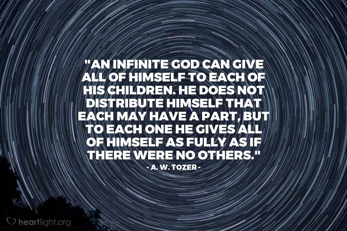 Day 1988 – An Infinite God – Daily Wisdom - Wisdom-Trek