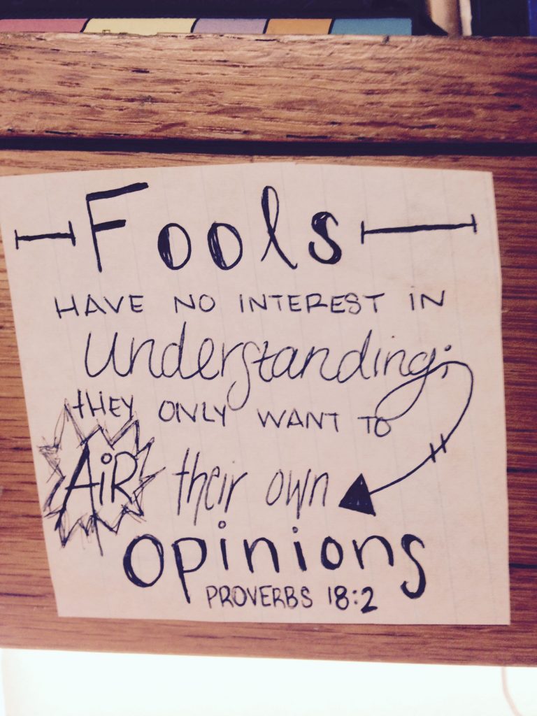 Day 2089 – The Book of Proverbs – Chapter 18 – Daily Wisdom - Wisdom-Trek