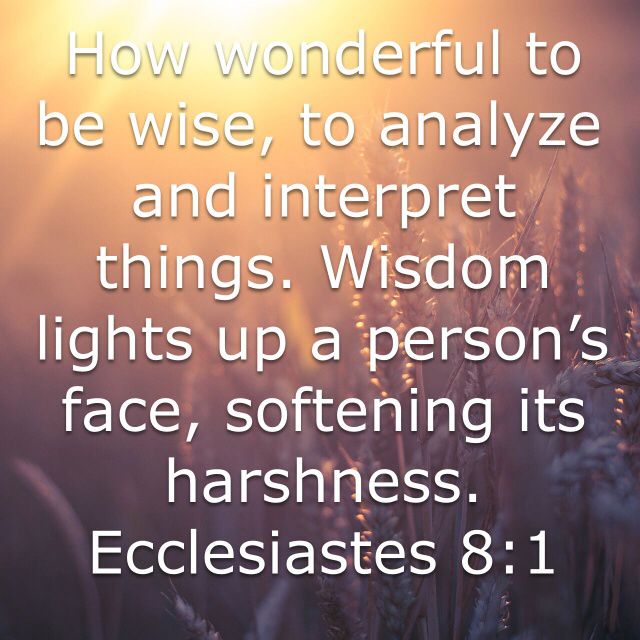 Day 2382 – Wisdom Nuggets – Ecclesiastes 8:1-8 – Daily Wisdom - Wisdom ...