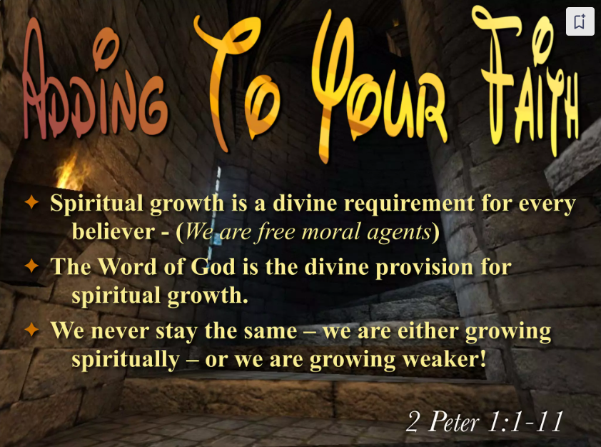 Day 2424 – Exhortation to Spiritual Maturity – A Fruitful Faith – 2 Peter 1:1-11 - Wisdom-Trek